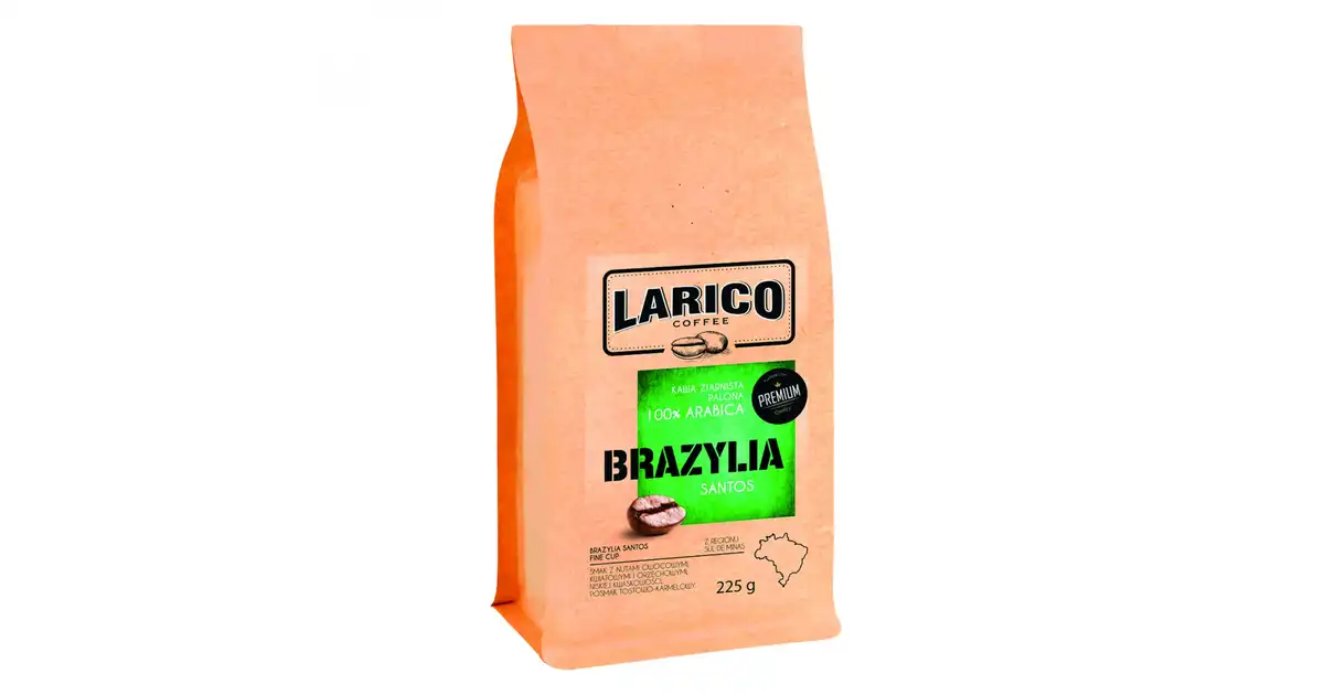 Kawa Larico Brazylia Santos ziarnista 225g - Biurwa.pl: artykuły ...