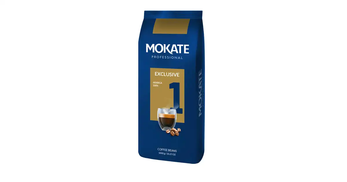 Kawa Mokate Professional exclusive ziarnista 1kg - Biurwa.pl: artykuły biurowe i artykuły ...